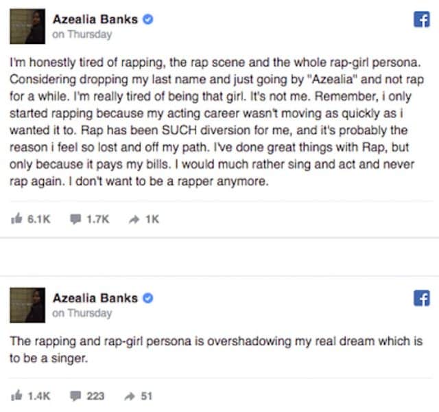 Azealia Banks Retires from the Rap Game | Hollywood Street King